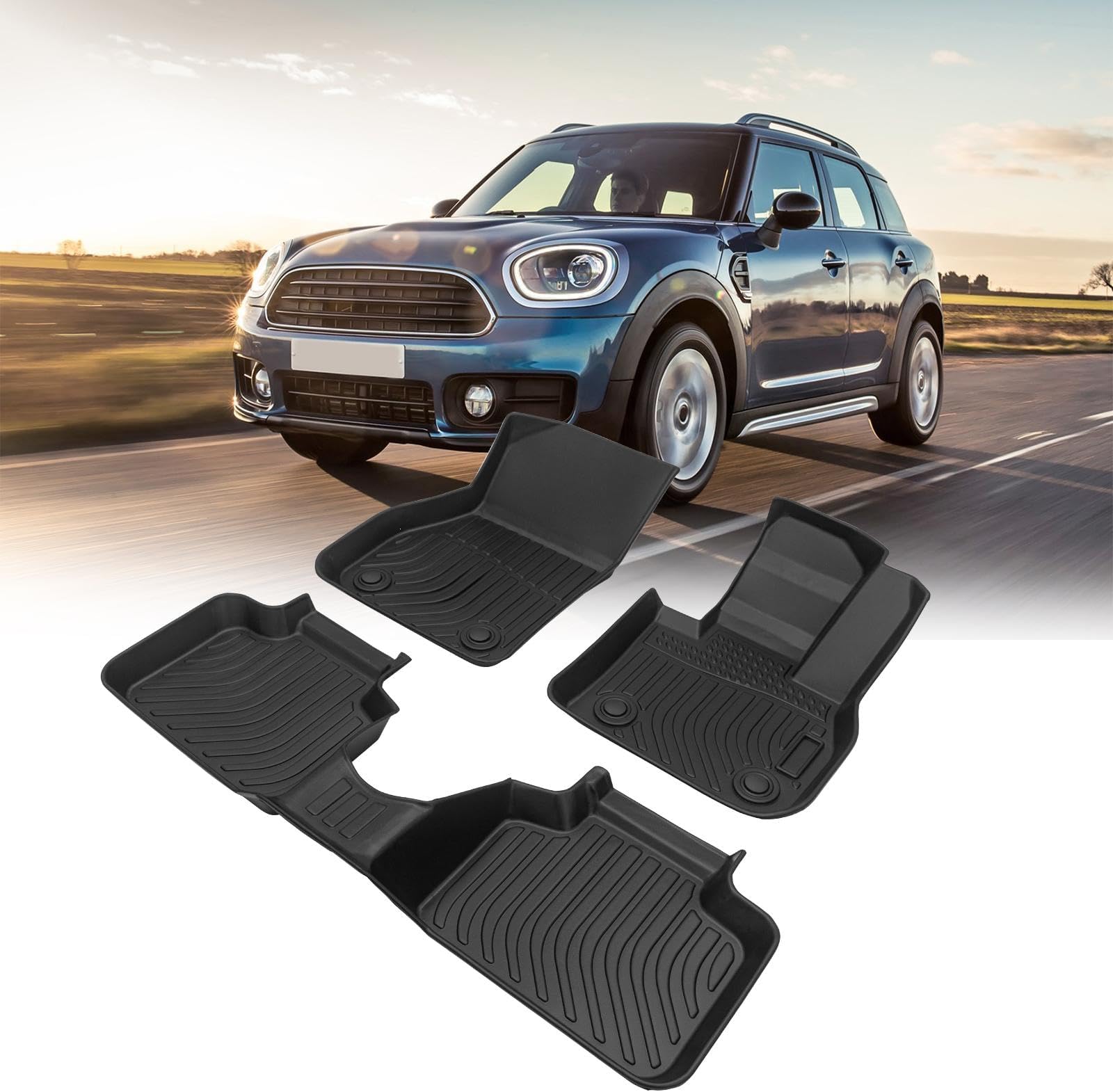 Amazon.com: UNSTECH All Weather Rubber Floor Mats fits for 2017-2022 ...