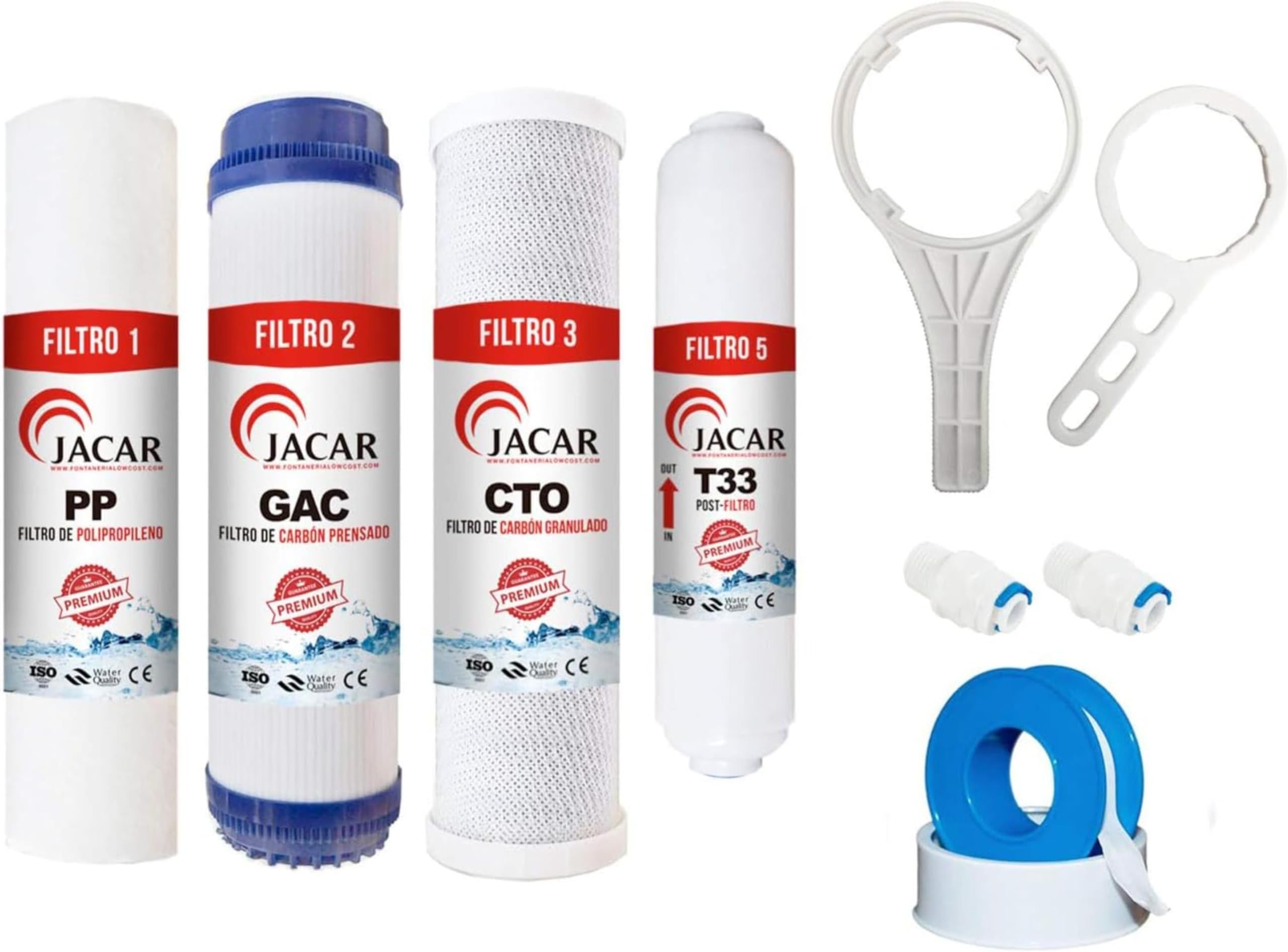 Amazon.com: RO Filter Set with RO Membrane, 75 GPD Membrane, for 4 ...