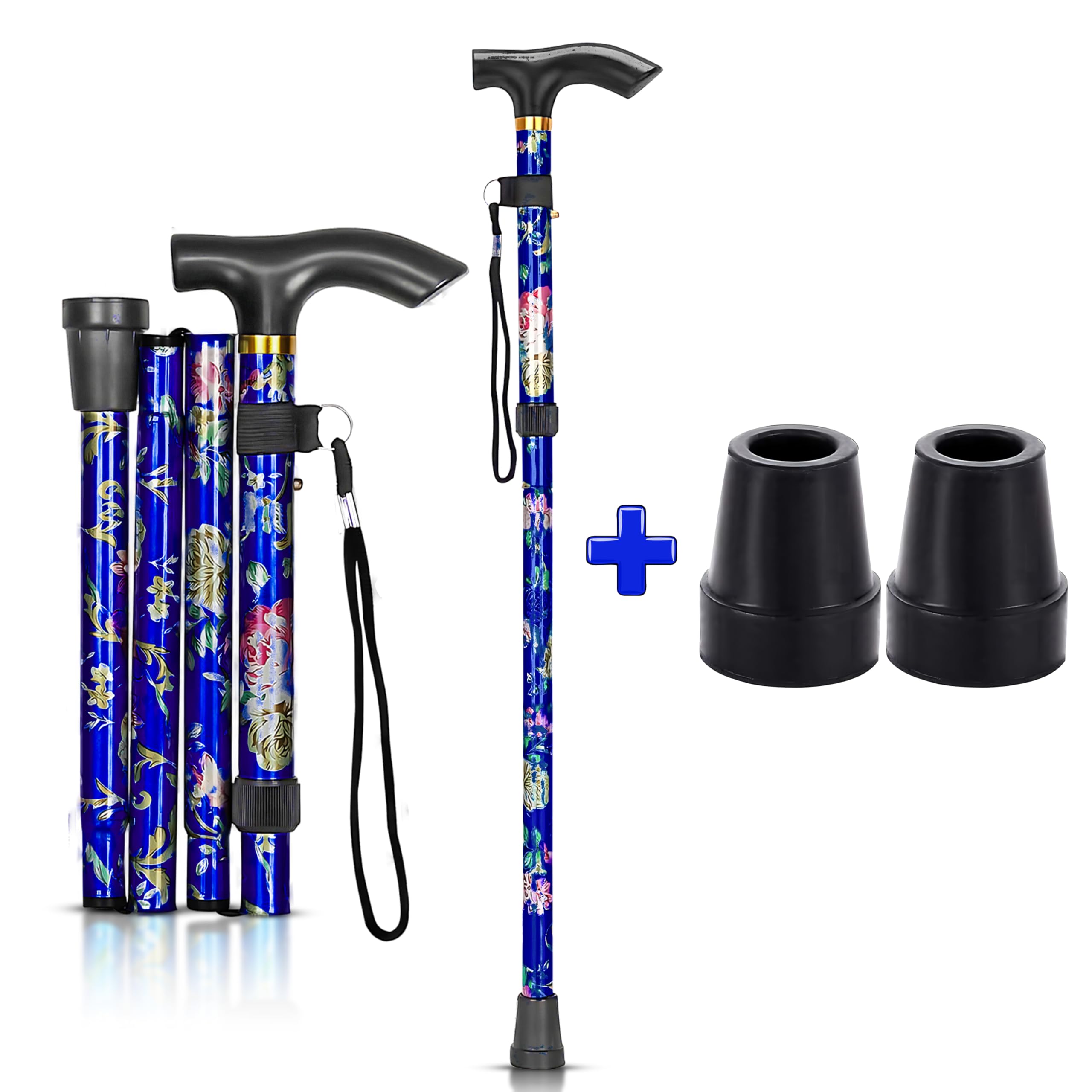ZallyX Folding Walking Stick for ladies Walking stick 93CM (FOR ALL ...