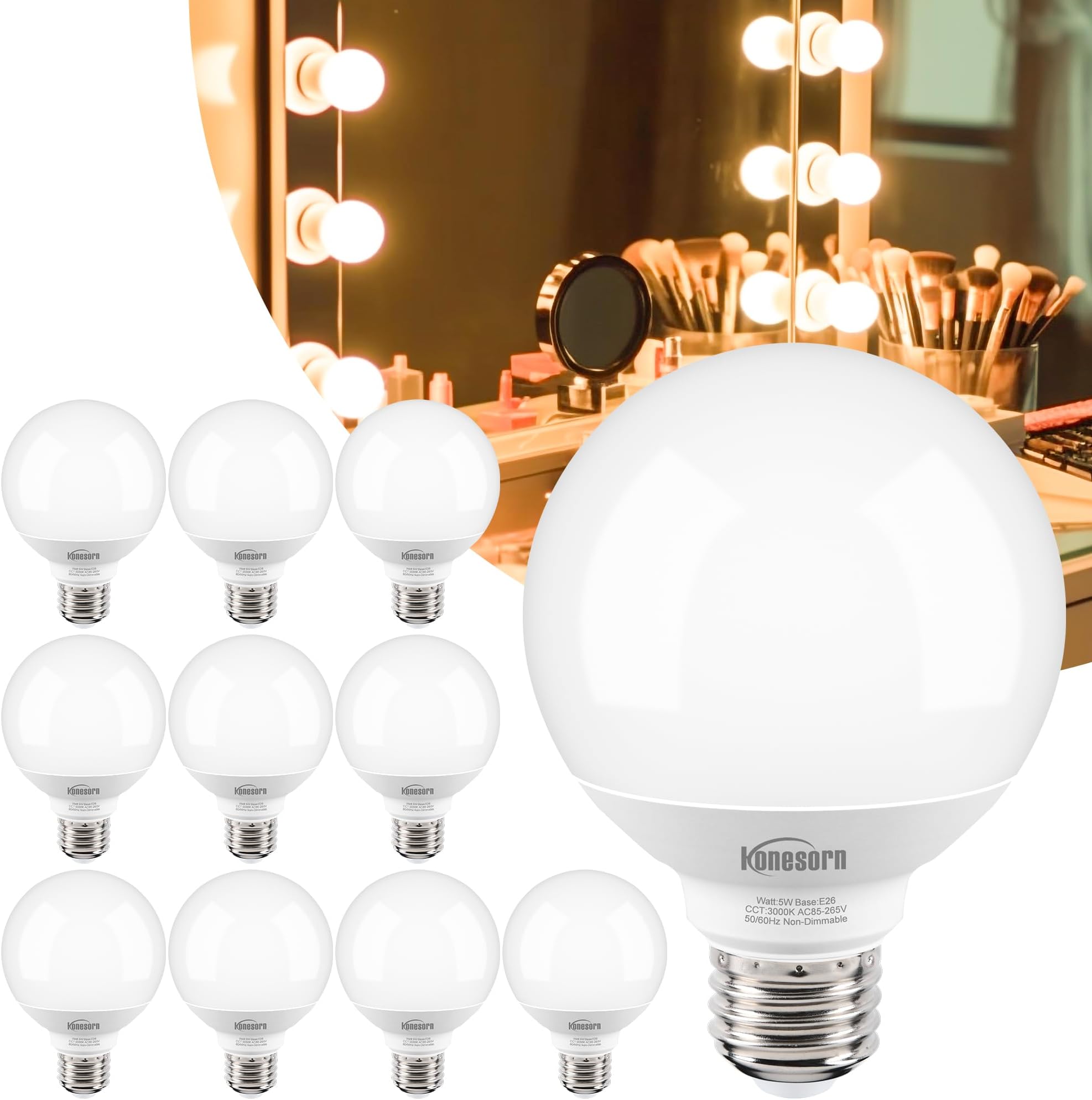 Globe LED Low Watt Light Bulbs, 1W Equivalent 15 watt Soft White 3000K ...