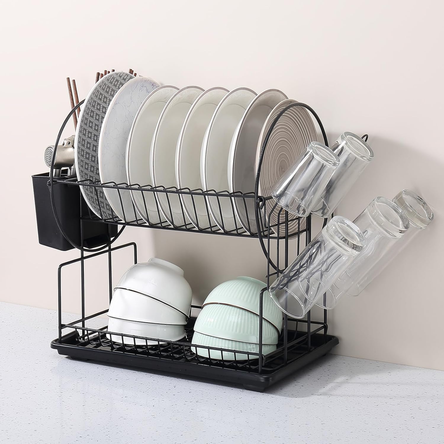 Amazon.com - SevenGelok Dish Drying Rack for Kitchen Counter Dish ...