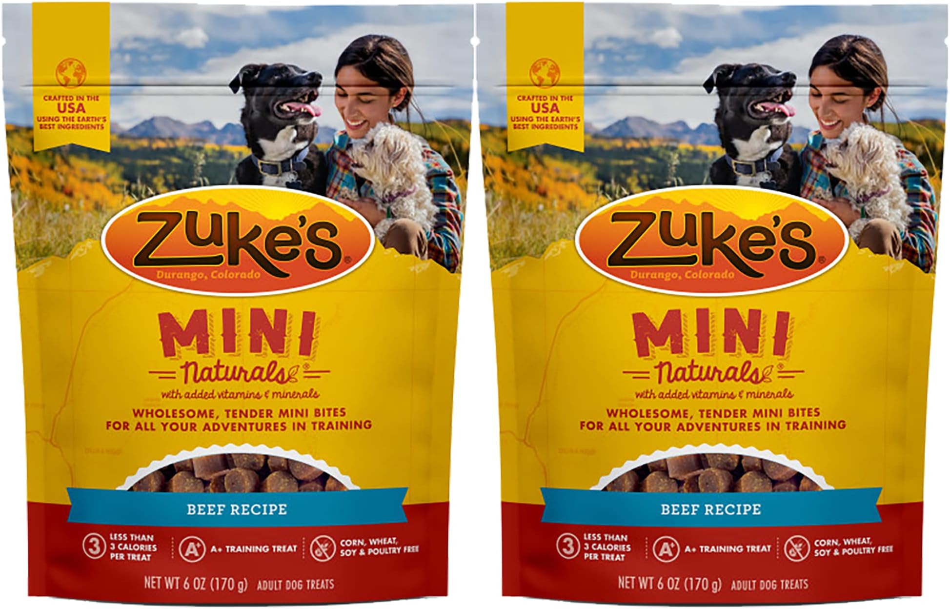 Amazon.com : Zuke's Crunchy Naturals Training Dog Treats Baked With ...