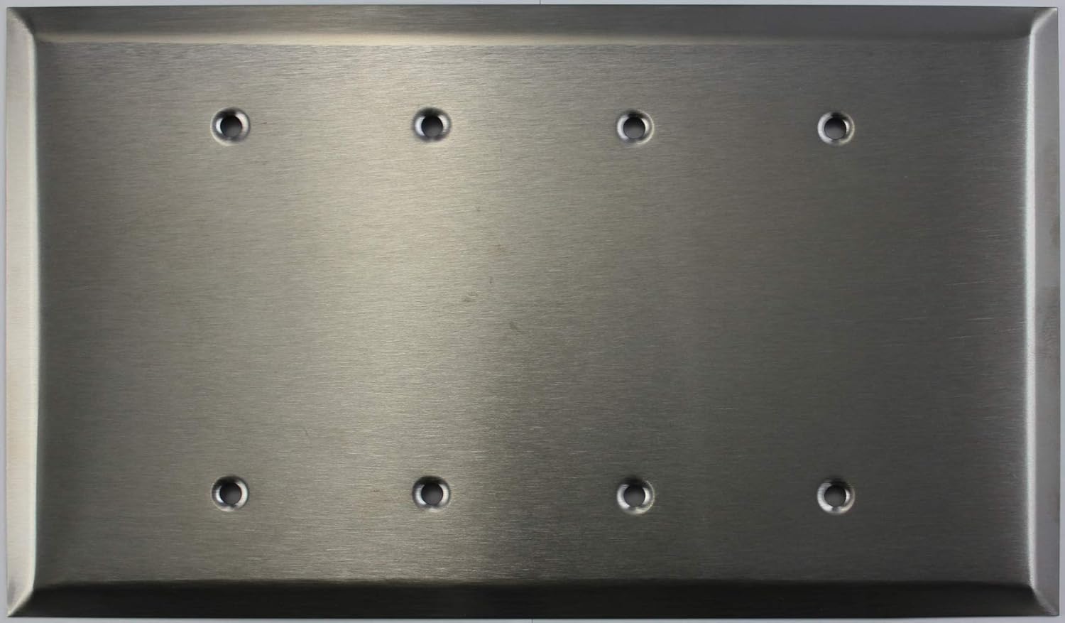 Over Sized Jumbo Satin Stainless Steel 4 Gang Blank Wall Plate - Amazon.com