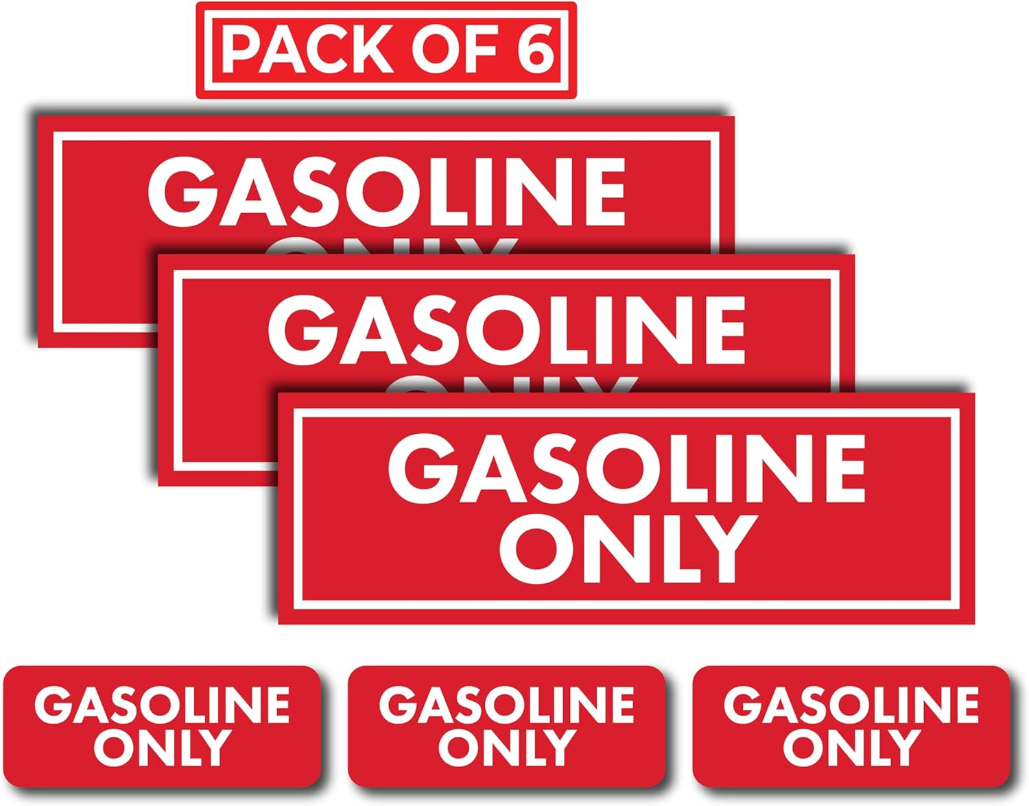 Amazon.com: SHOP A THING – Gasoline Only Sticker - Vinyl Only Gasoline ...