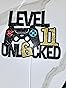 Amazon.com: Level 11th Unlocked Cake Topper Game Controller 11s Cake ...