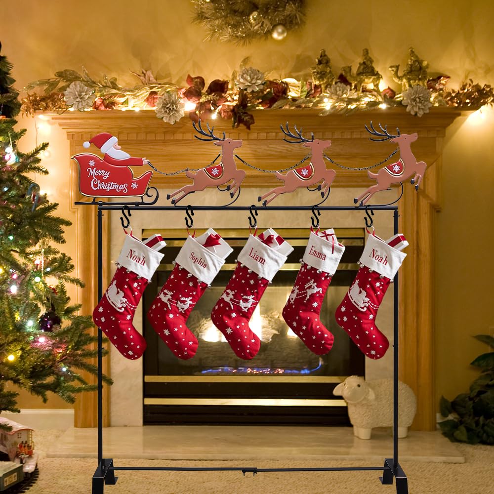 Snapklik.com : YEAHOME Christmas Stocking Holder Stand, Merry Christmas ...