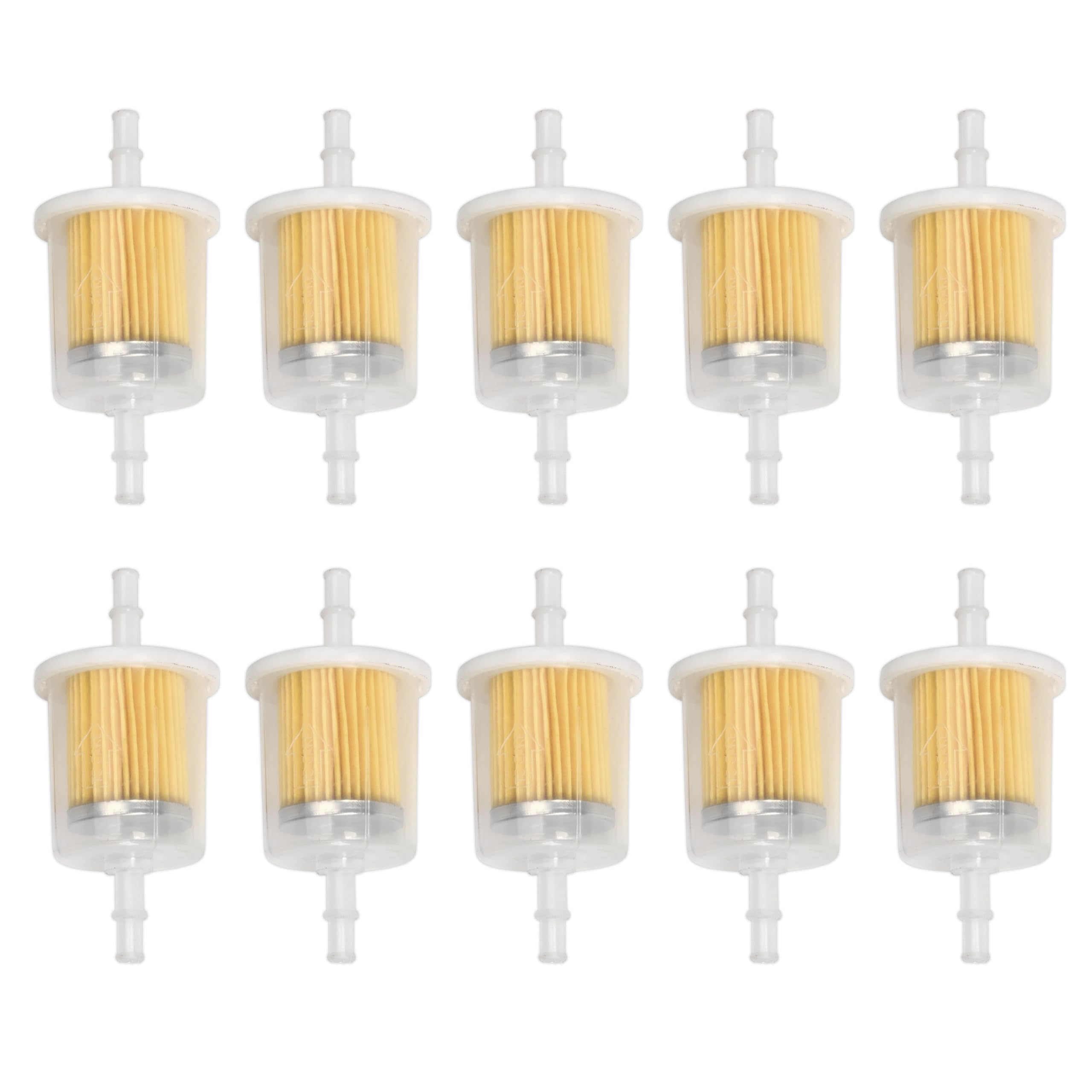 Tek Automotive Large Inline Fuel Filter 10 Pack - Universal for 6mm ...