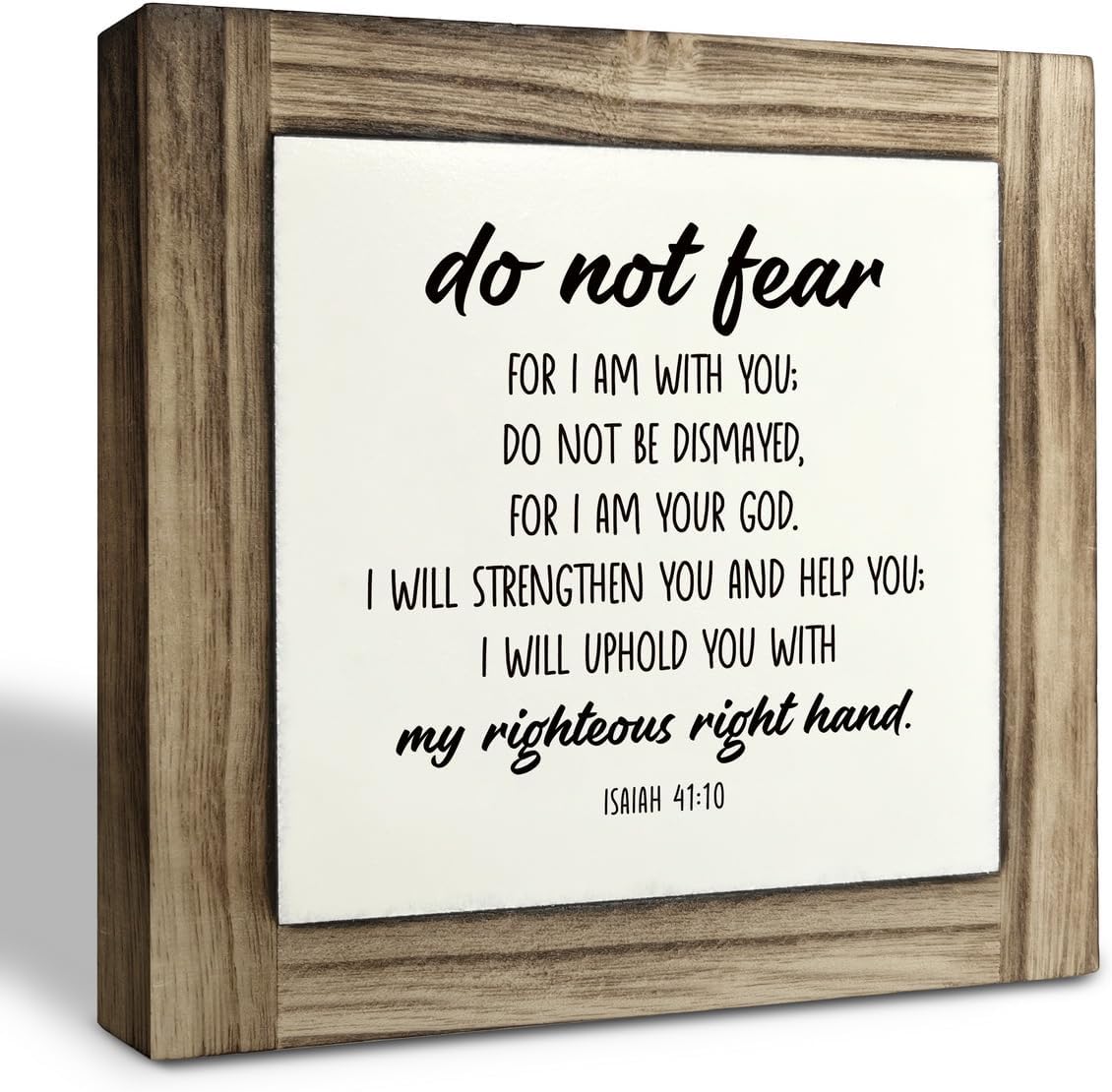 Christian Sign, Box Wood Plaques Desk Décor, Decorative Table Sign ...