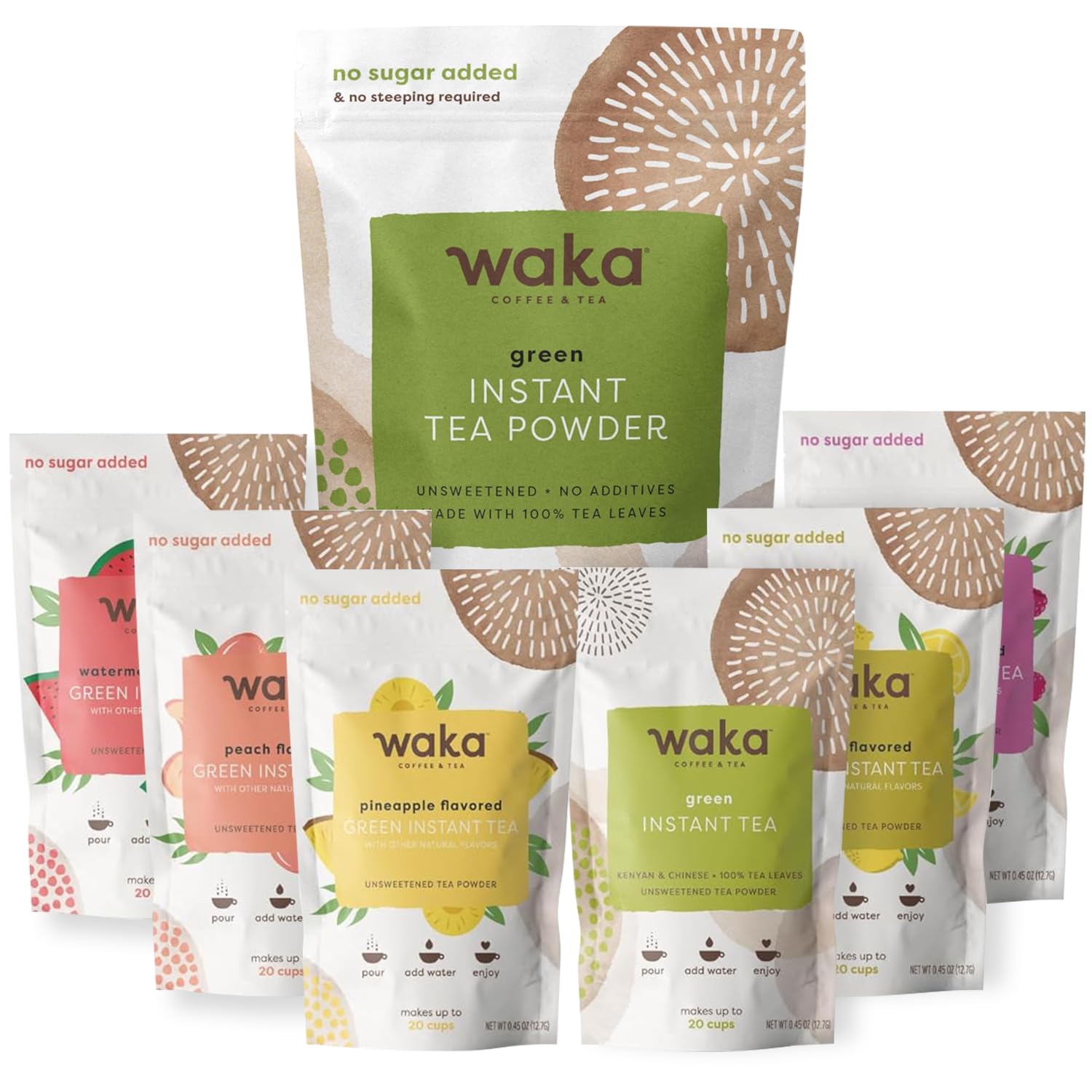 Amazon.com : Waka Premium Instant Tea — No Sugar Added & Unsweetened ...