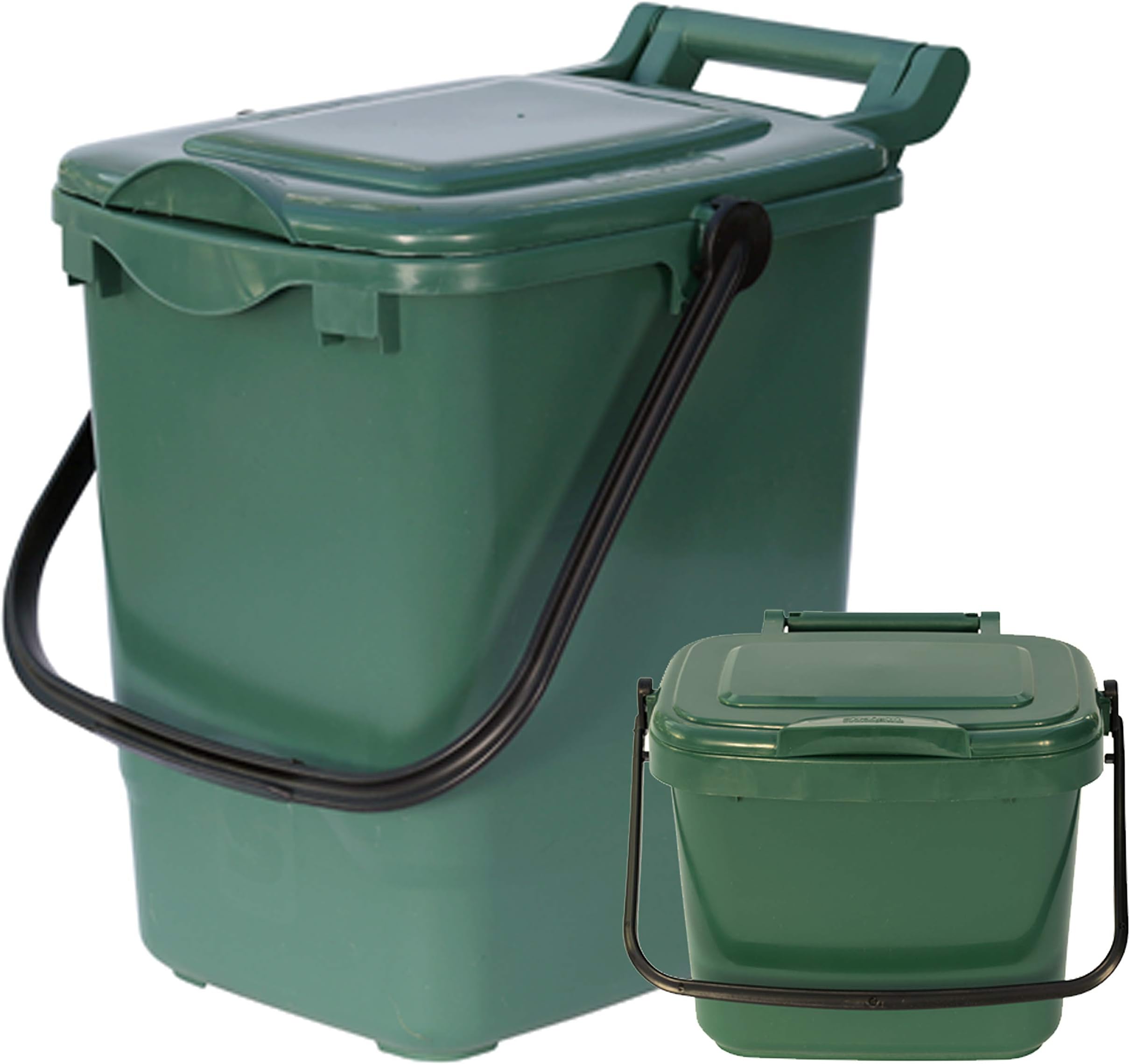 Kerbside Compost Caddy with Locking Lid - Green - for Food Waste ...