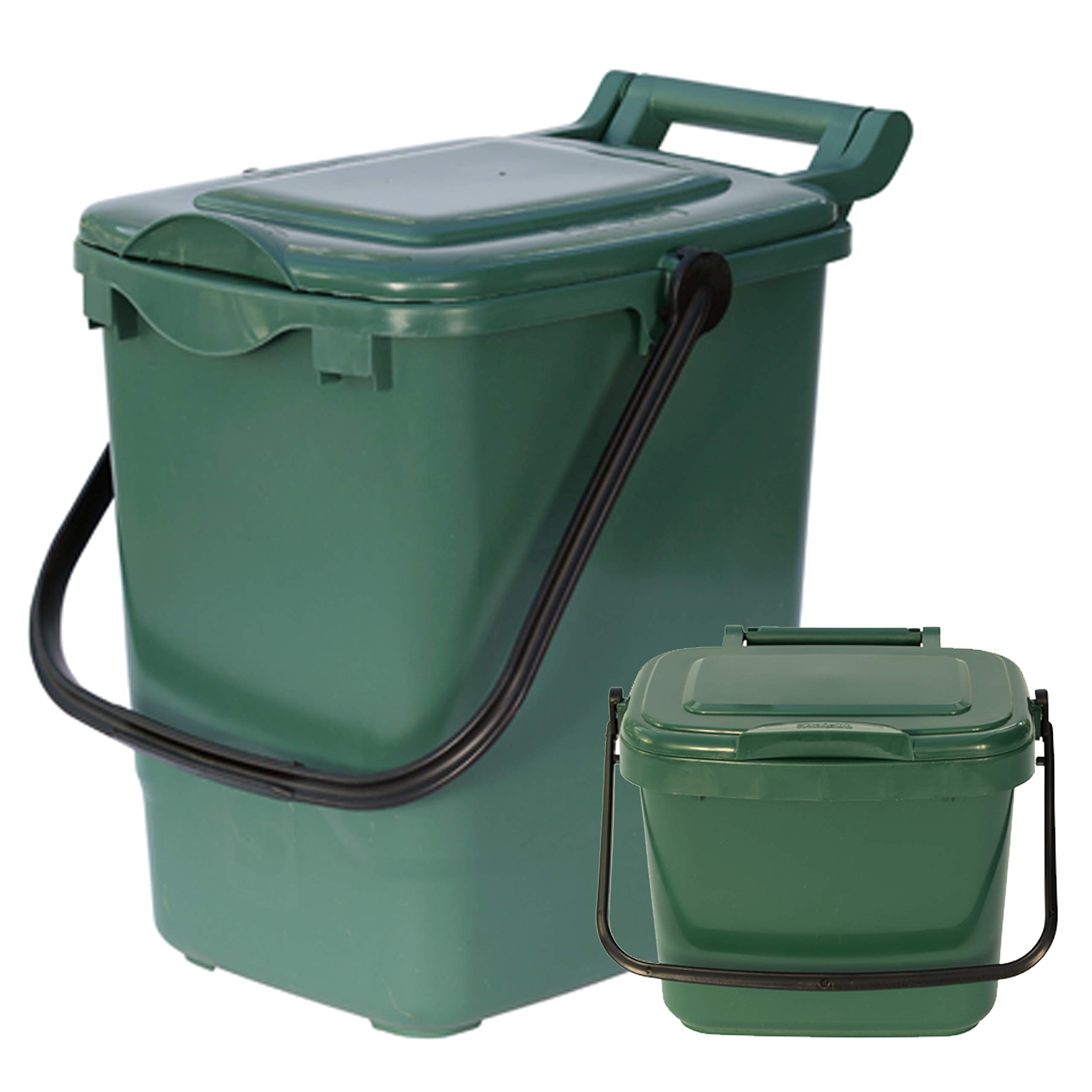 Large Compost Caddy - Green - for Food Waste Recycling (23 Litre) - 23L ...