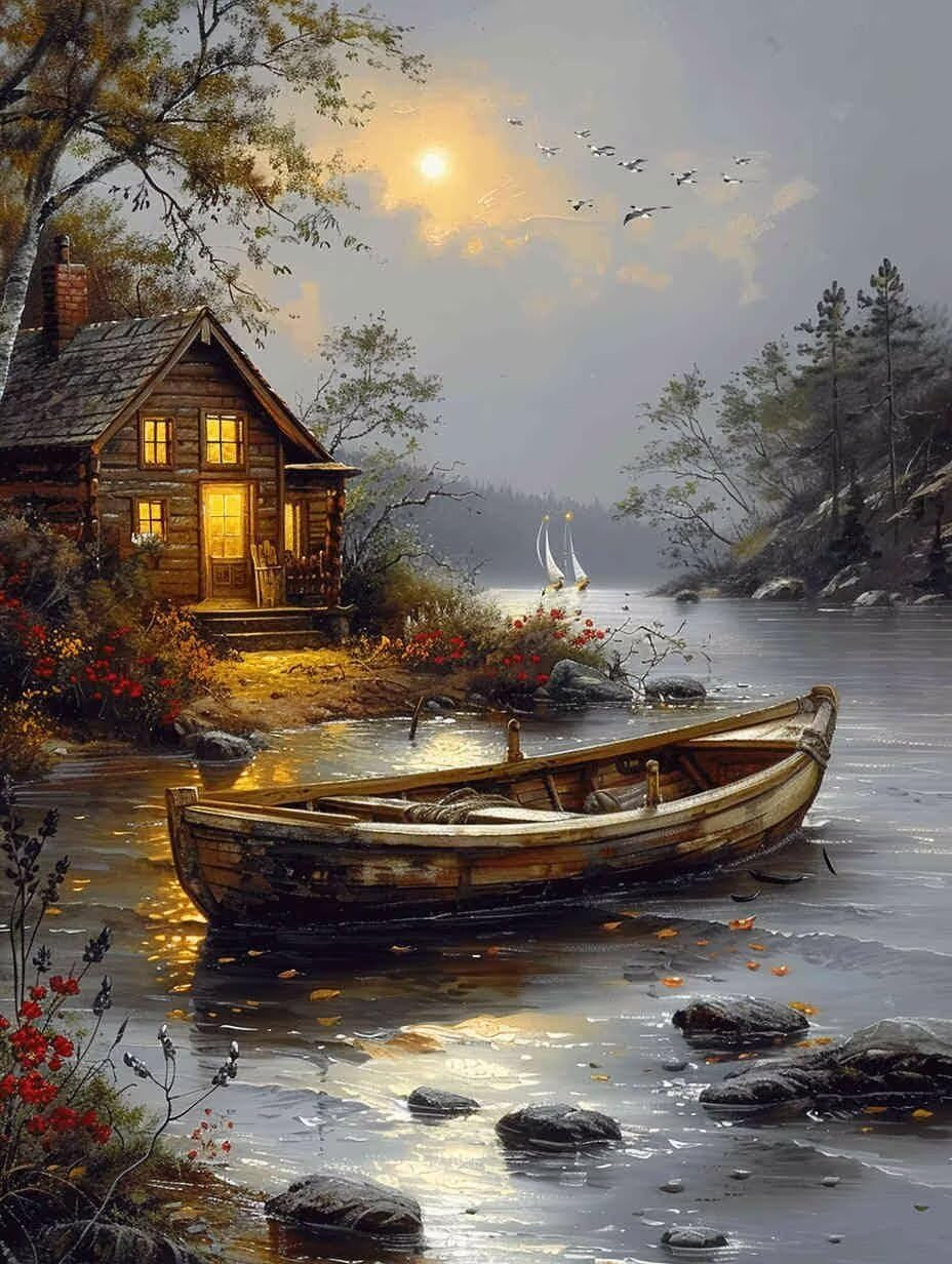 Diamond Painting XXL 20x30cm, Diamant Painting Bilder Häuser Crystal ...