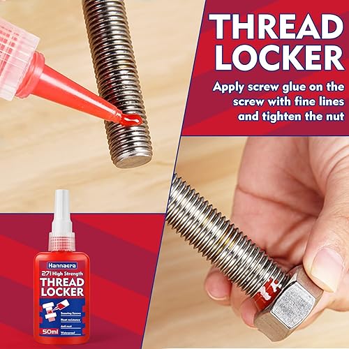 Snapklik.com : Thread Locker 1.69 Fl Oz/50 Ml High Strength 271, Lock & Seal Nuts, Bolts ...