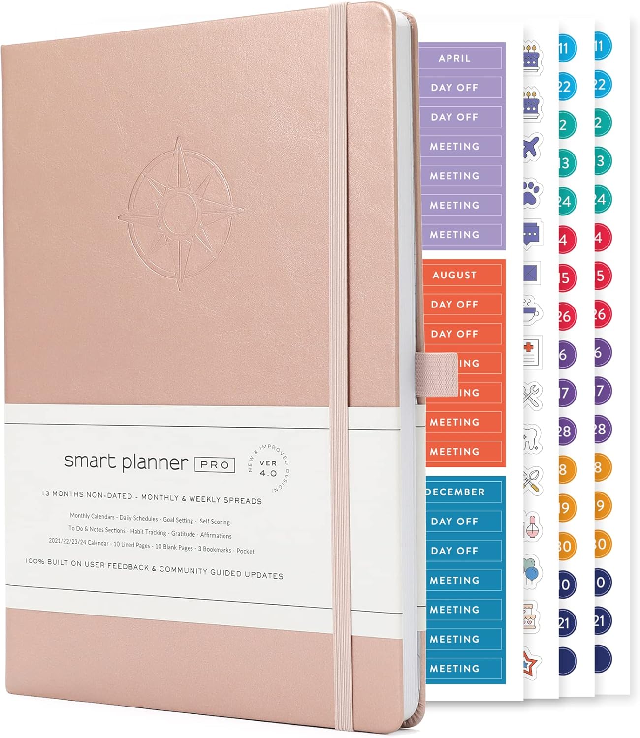 Smart Planner Pro – Undated Daily Planner – Medium B5 – Achieve Goals ...