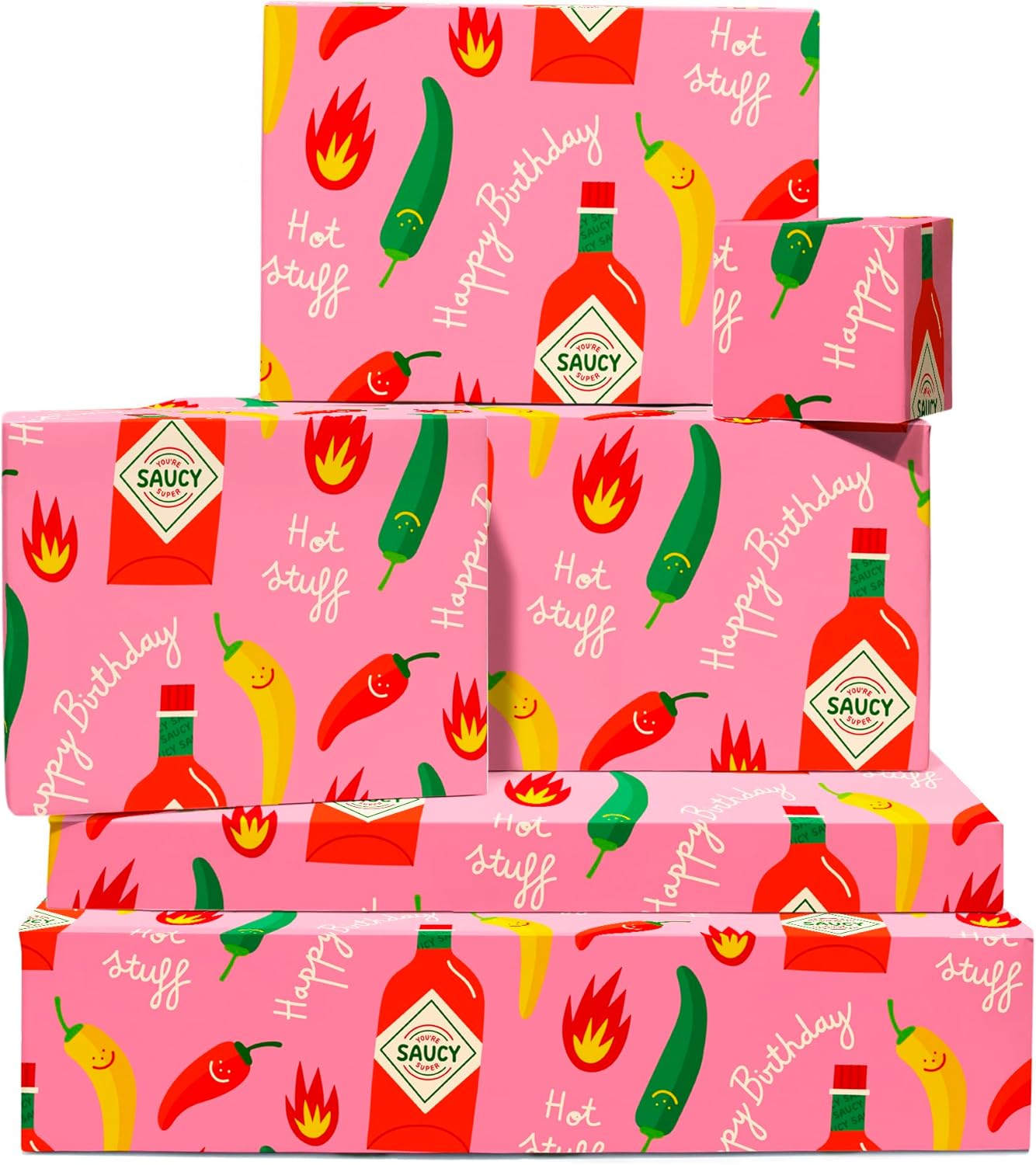 Amazon.com: CENTRAL 23 Funny Wrapping Paper For Women - 6 Sheets Of ...
