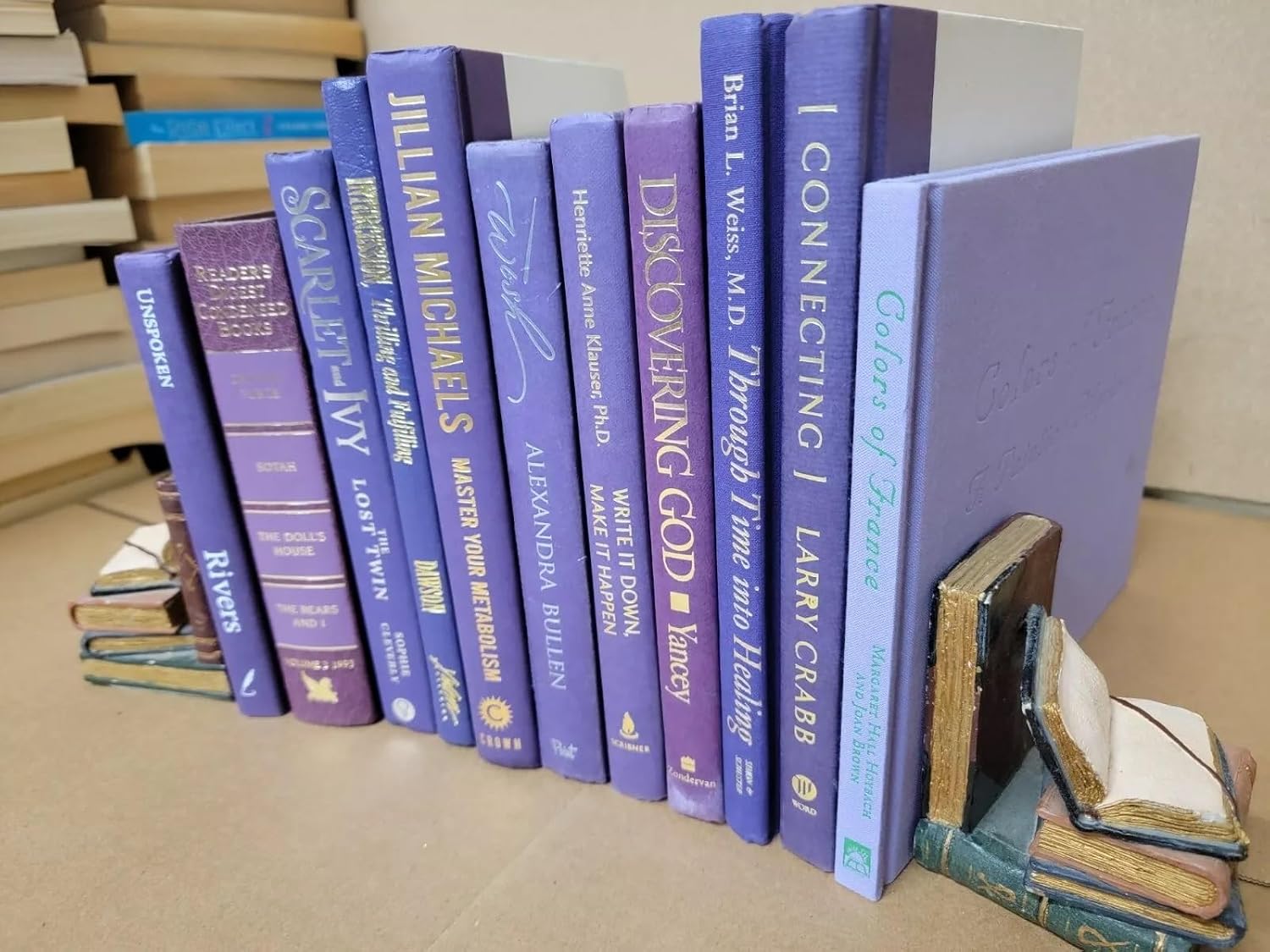 Amazon.com: Generic Lot of Hardcover Books in Purple Violet Shades ...