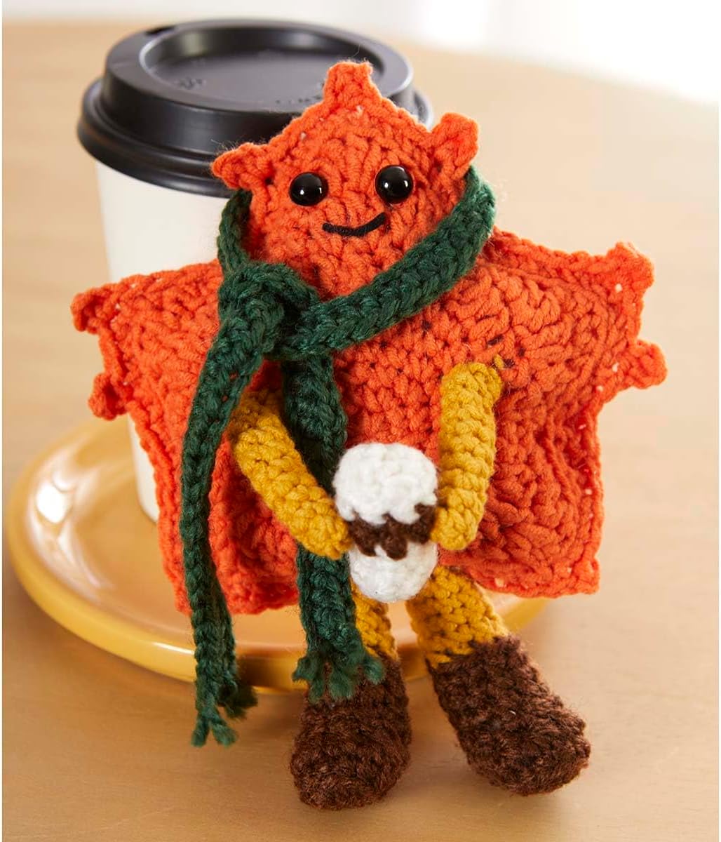Amazon.com: Herrschners Leaf Buddy Crochet Kit