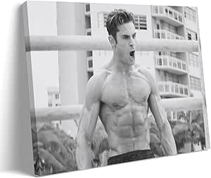 Amazon.com: FARDAS Zac Efron Handsome Posters Poster Art Decor Painting Aesthetic Wall Art ...