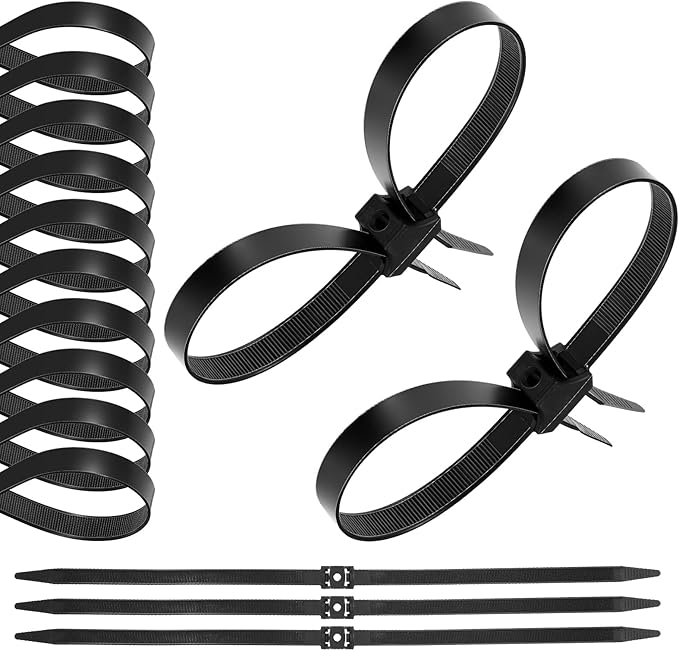 Amazon.com: 30 Pcs Nylon Double Zip Ties - Flex Cuffs for Law ...