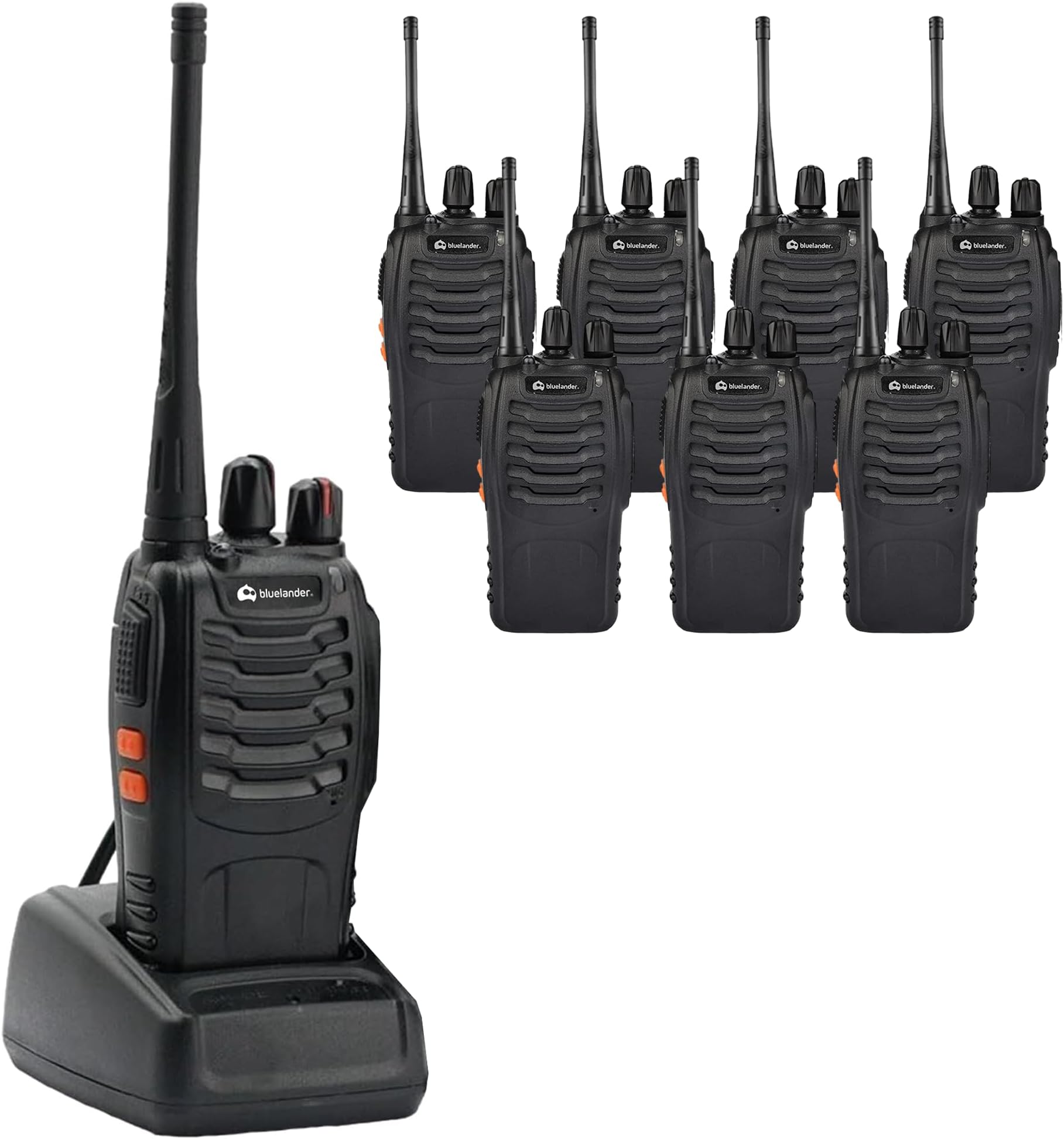 Bluelander Radios de Comunicación Inalámbricos 8 Piezas, Walkie Talkie ...