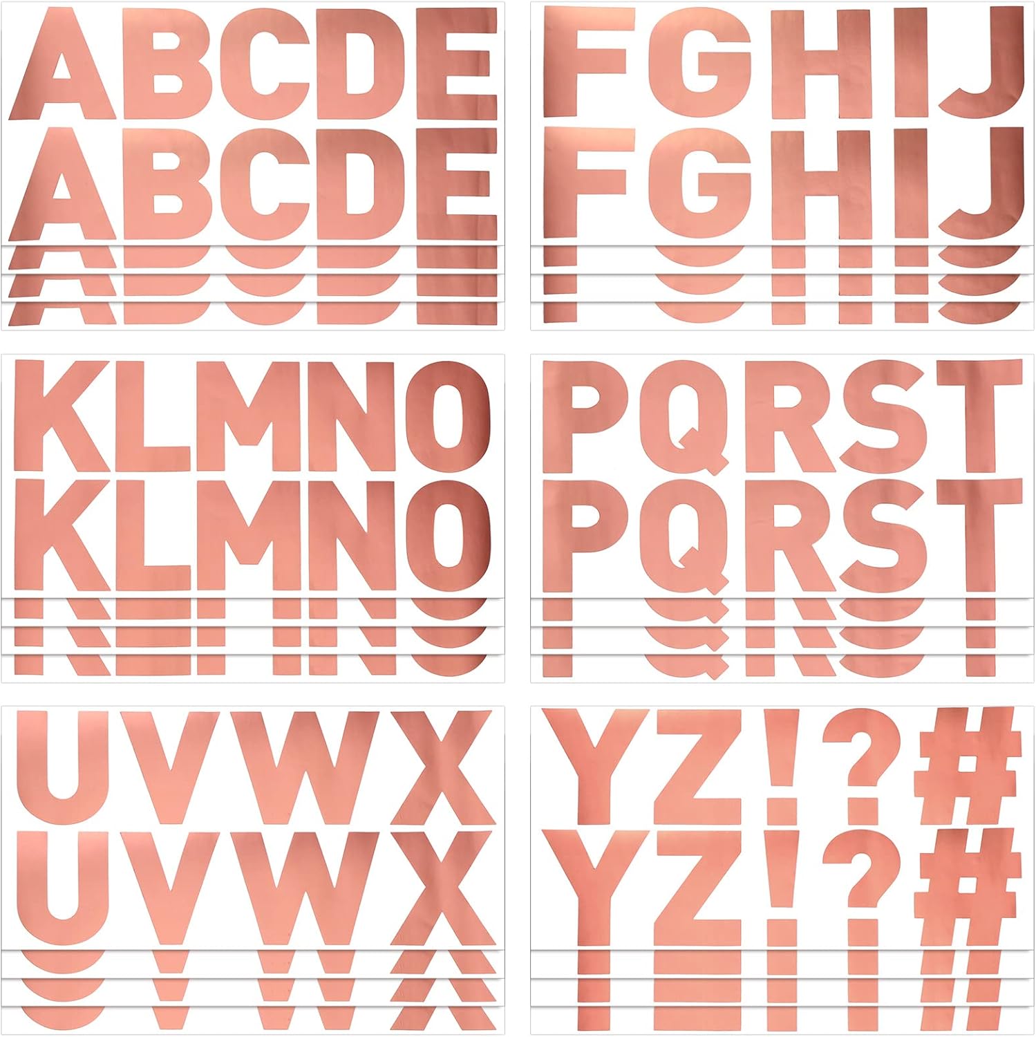 Amazon.com: Chinco 232 Pieces 24 Sheets Letter Stickers Large Bulletin ...