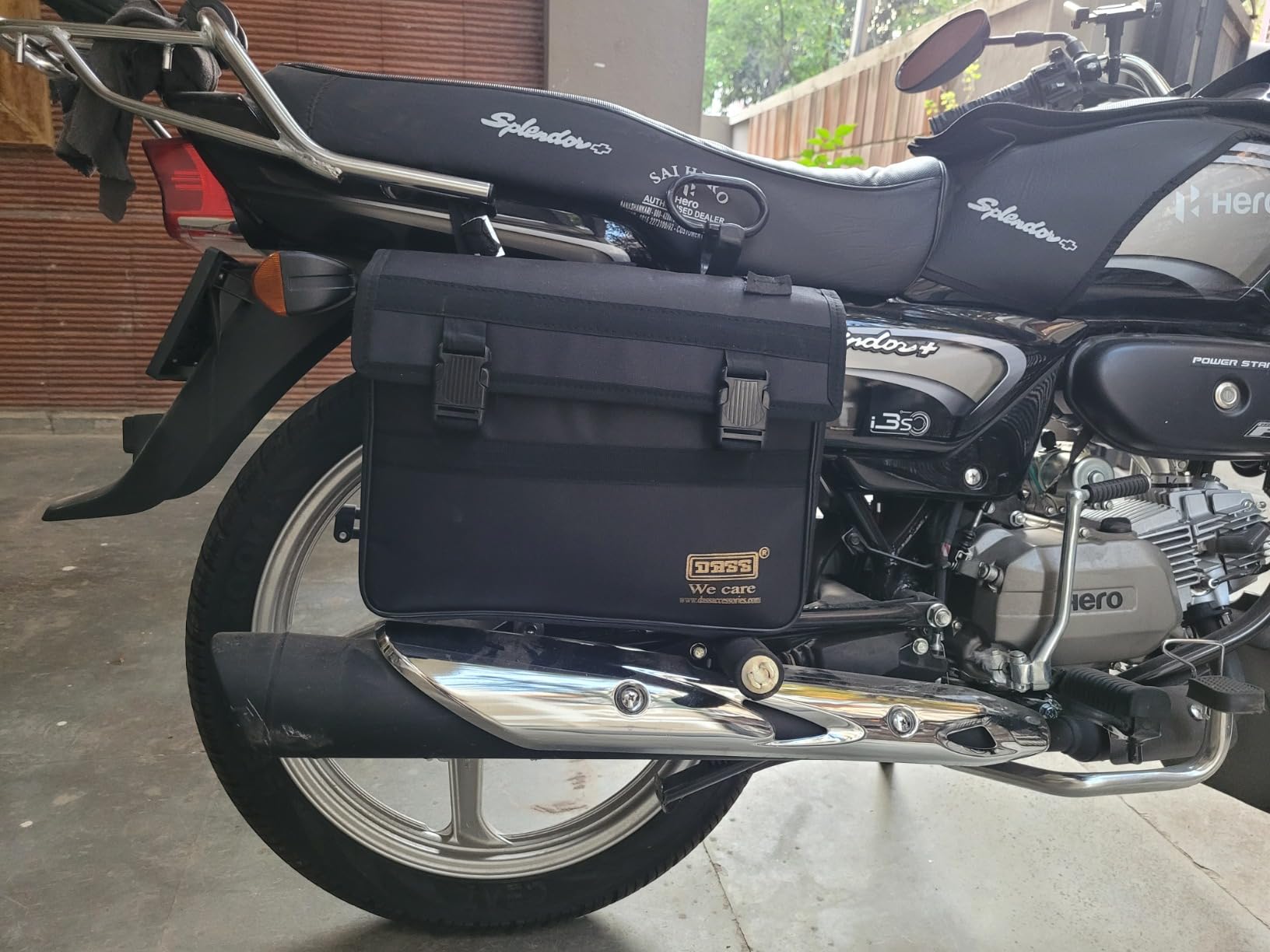Dass LX1 Motorcycle Side Bag Waterproof Leather Motorcycle Side, Travel ...