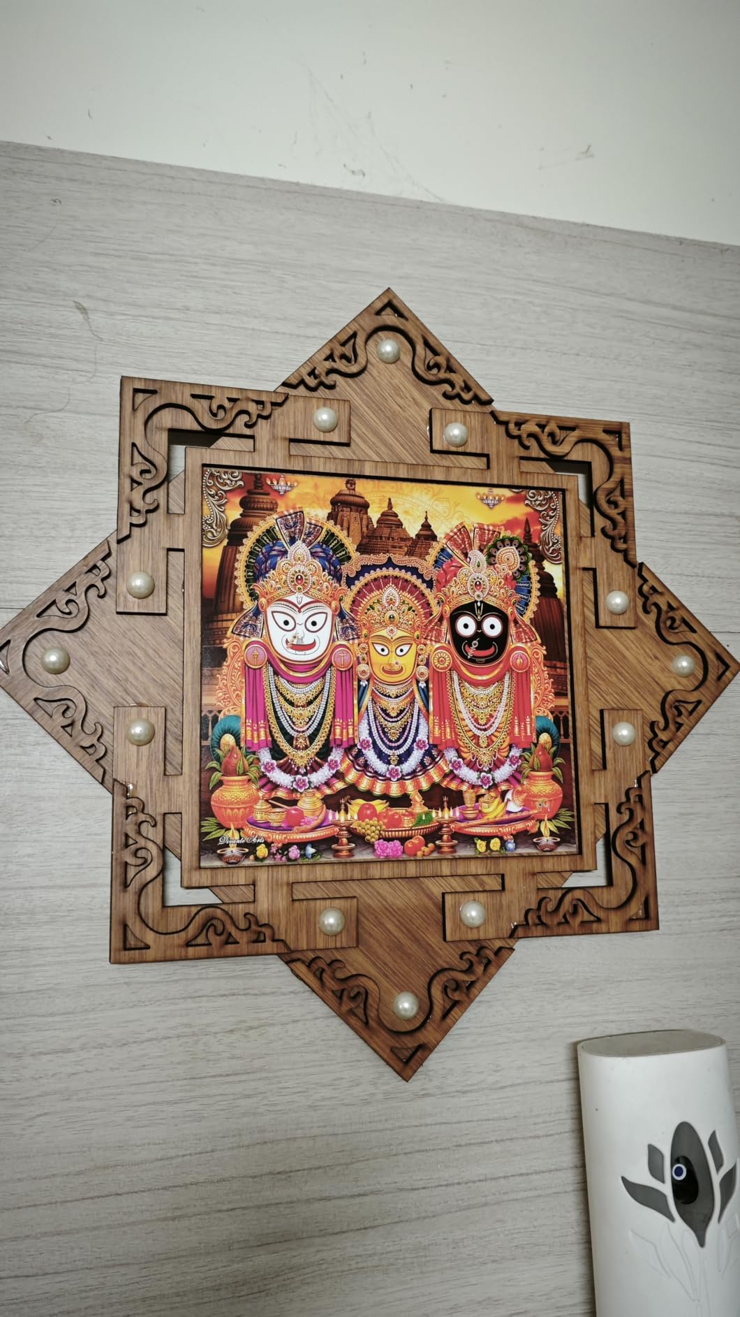 Poster n Frames PNF Shree Puri Jagannath Wooden Photo Frame With ...