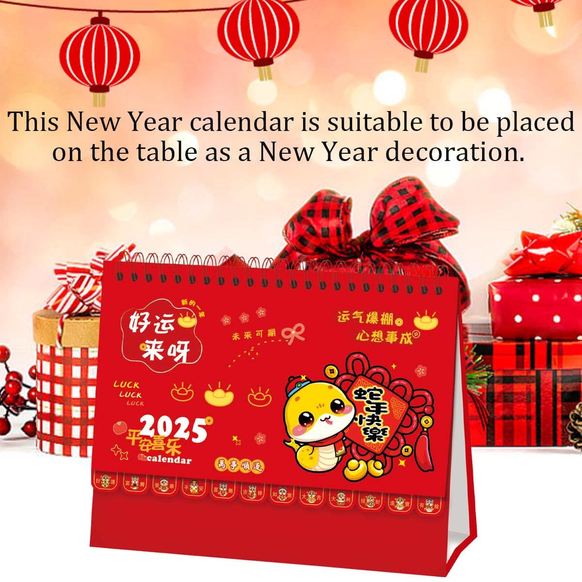 Snapklik.com : Chinese Desk Calendar 2025, Year Of The Snake Desks ...