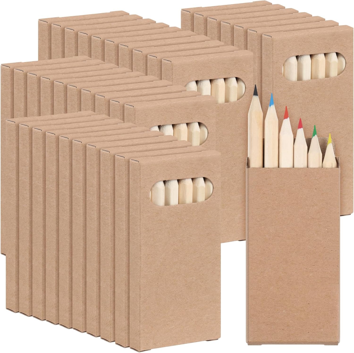 Amazon.com: Ctosree Mini Colored Pencils Bulk 3.5'' Coloring Drawing ...