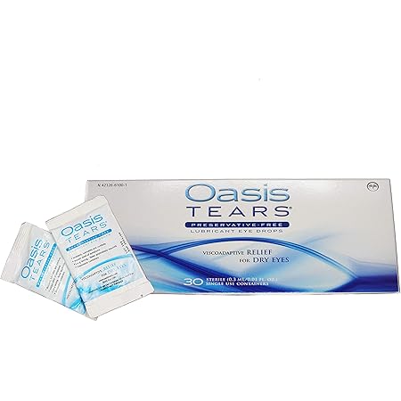 Amazon.com: Oasis Tears Preservative-Free Lubricant Eye Drops 40 Vials ...