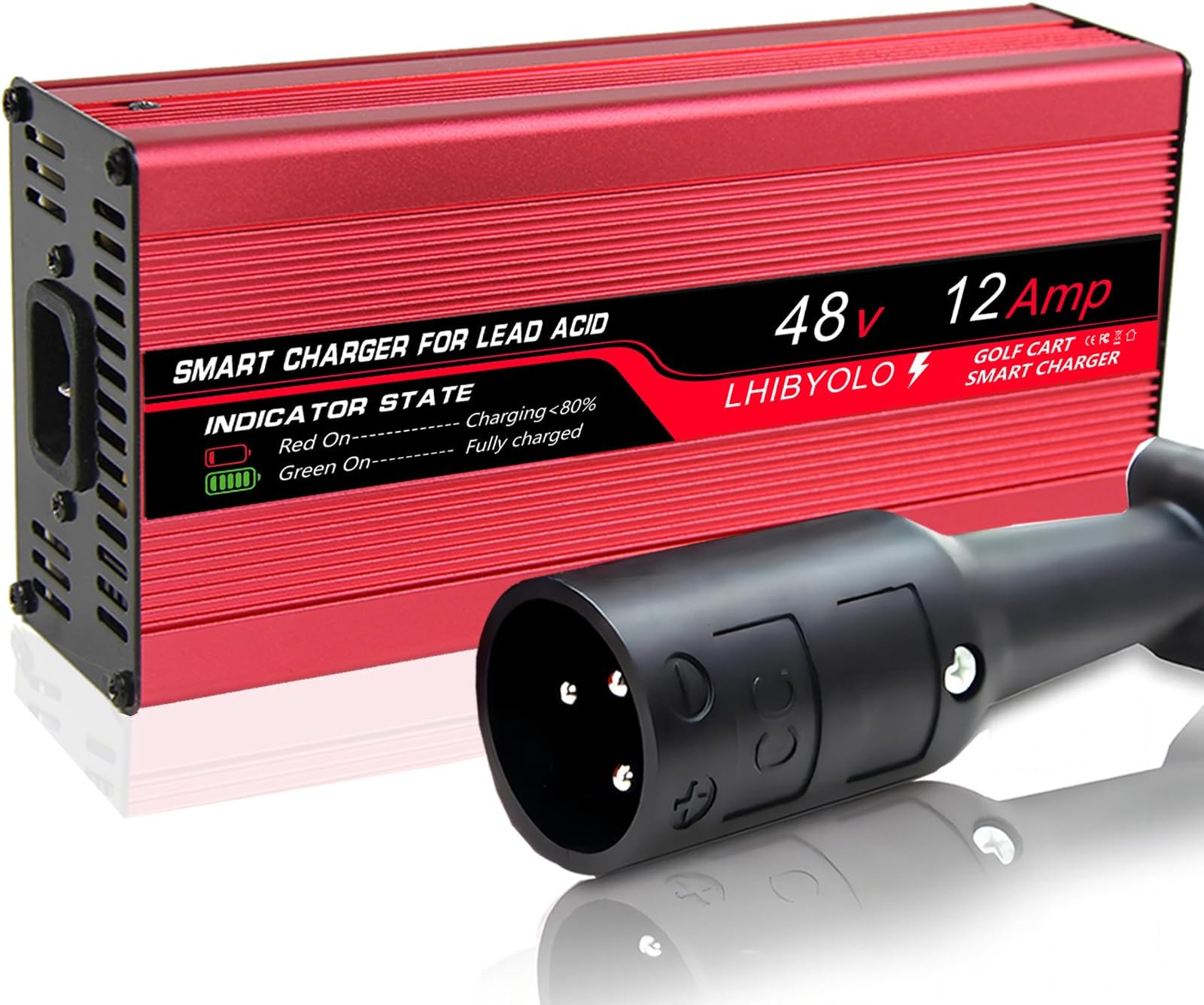 Amazon.com: Magula 48 Volt 15 Amp Golf Cart Battery Charger for EZGO ...