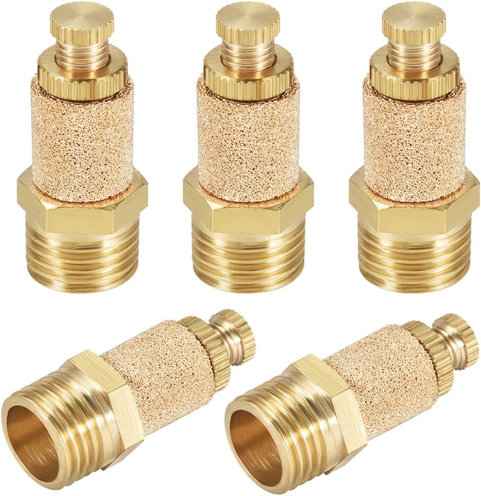 Amazon.com: uxcell Sintered Bronze Exhaust Muffler Top Adjustable G1/4 ...