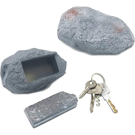Hide a Key Fake Rock Safe Holder Realistic Stone Hider Keybox for ...