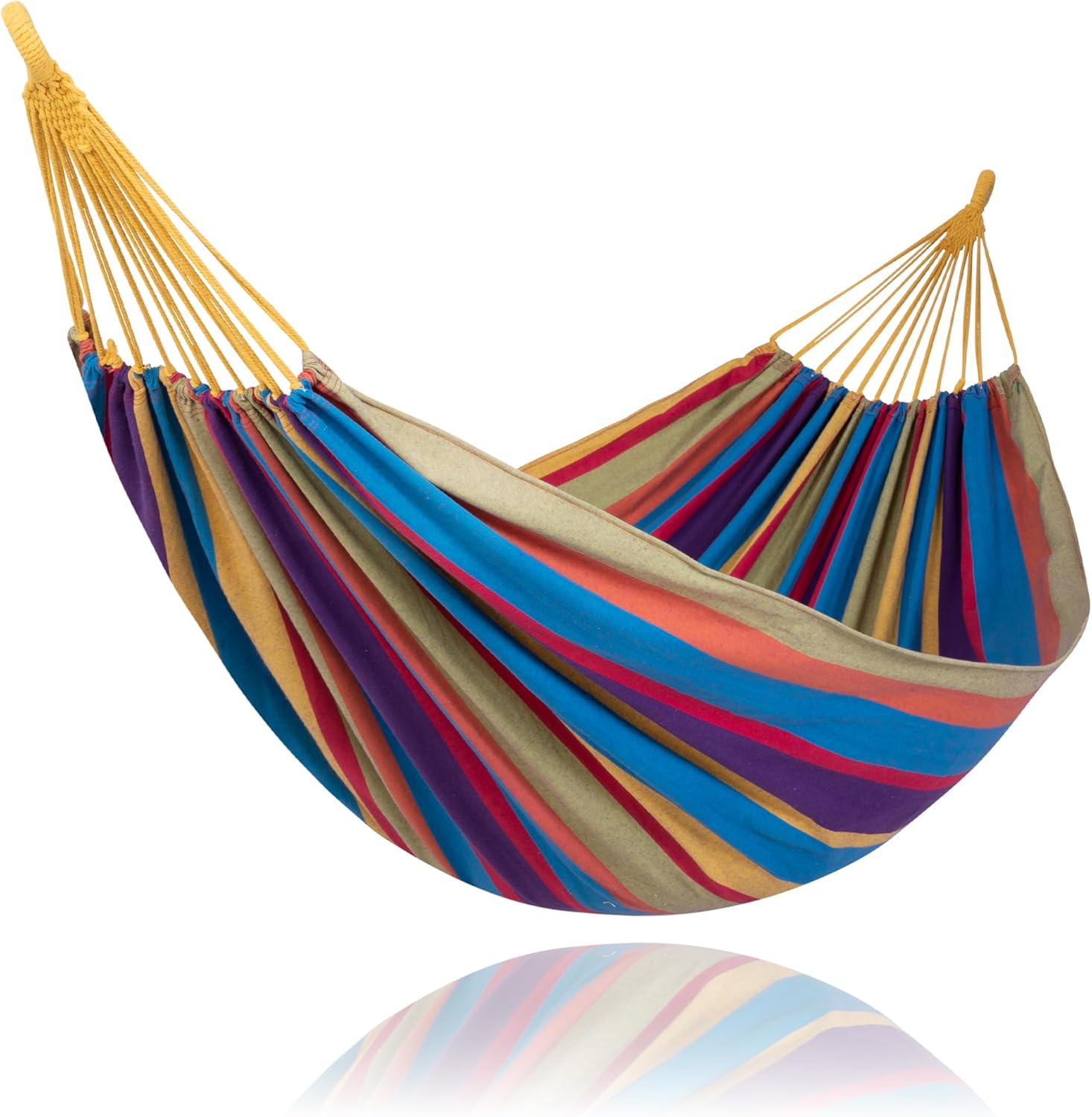 Amazon.com : SUNCREAT Outdoor Double Hammock, Portable Tree Colorful ...