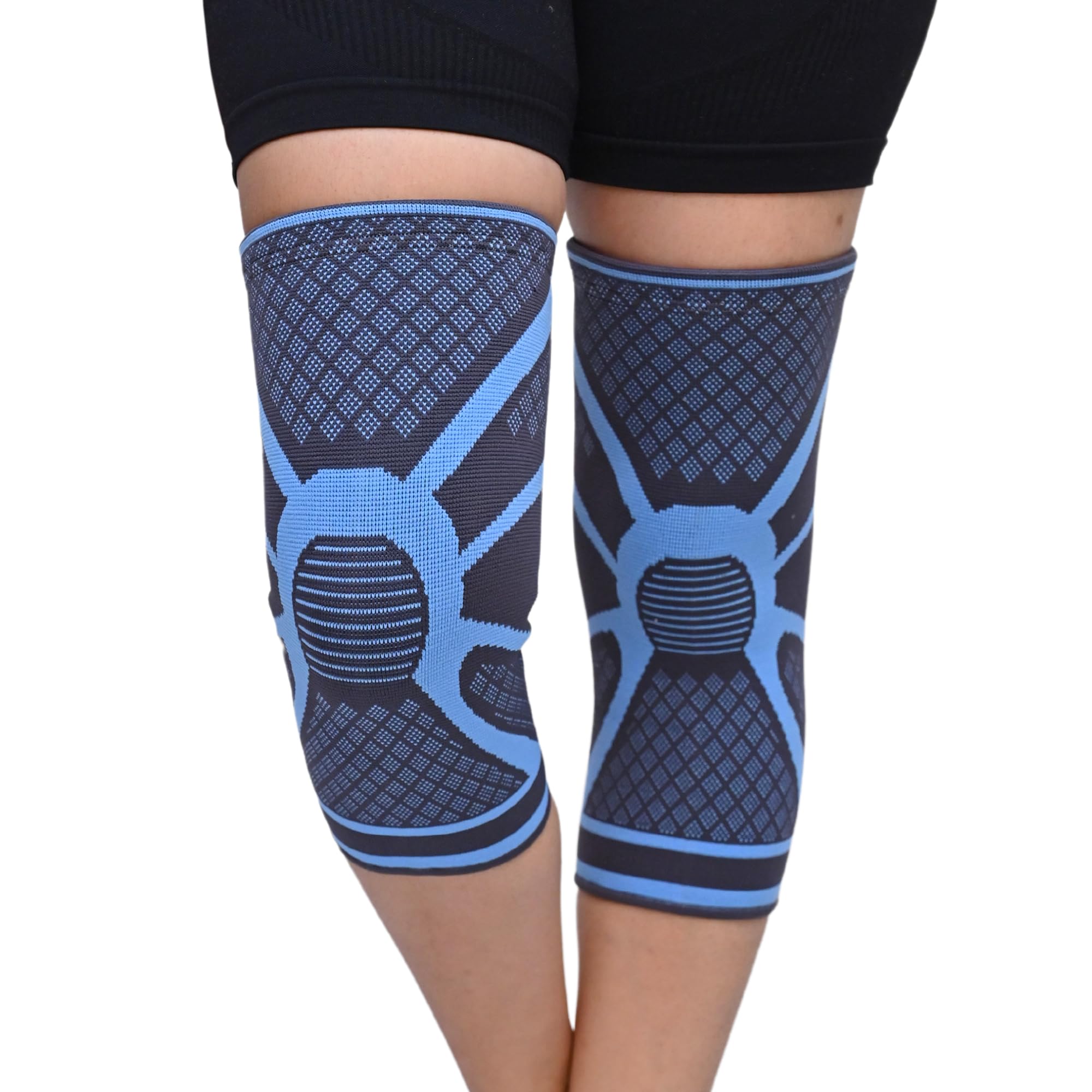 Buy Q DEVICES Comfeel Knee Cap, Pack of 2 Knee sleeves, Knee Support ...