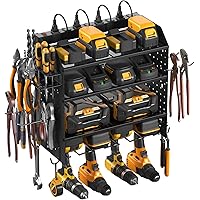 CCCEI Modular Pegboard Rack Power Tool Organizer w/Charging Station