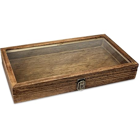 Amazon.com: Curawood Rock Display Case - Organize Your Gemstones in 9 ...
