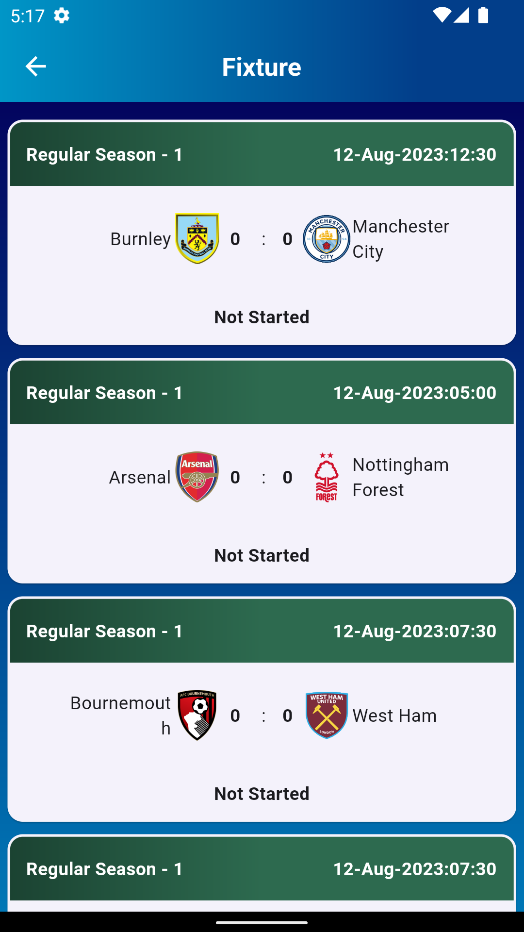Premier League EN FootBall - App on the Amazon Appstore