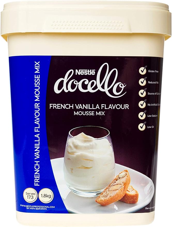 Nestle Docello French Vanilla Flavour Mousse Mix, 1.8kg : Amazon.com.au ...