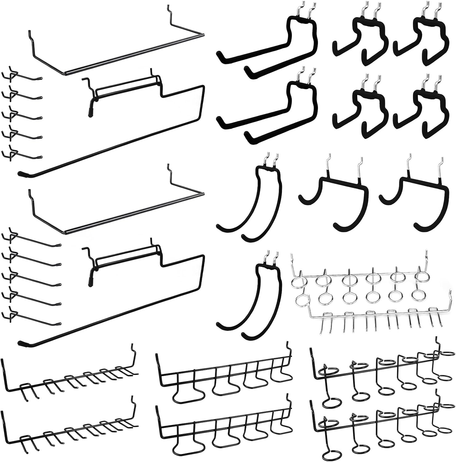 Amazon.com: G.CORE 32PC Peg Board Tool Utility Hooks, 1/4" Heavy Duty ...