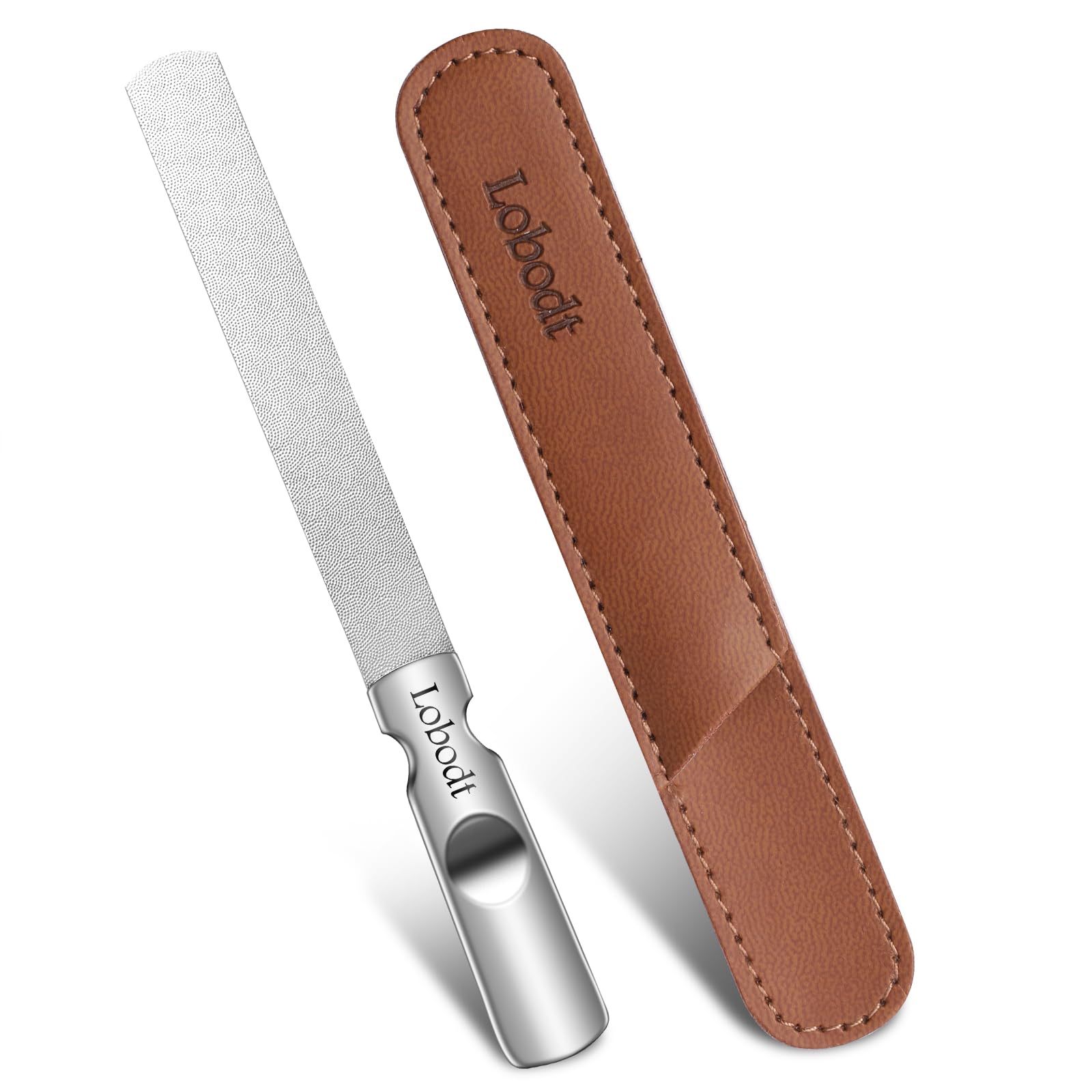 Amazon.com : Lobodt Stainless Steel Nail File, Double-Sided Nail File ...