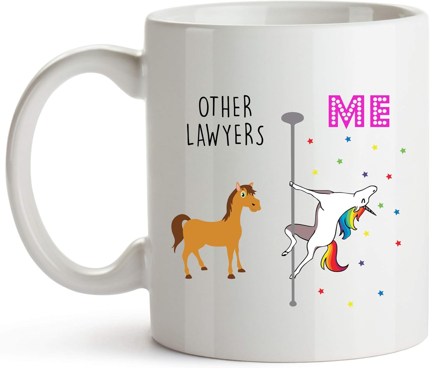 Amazon.com: YouNique Designs Lawyer Mug, 11 Ounces, White, Unicorn Mug ...