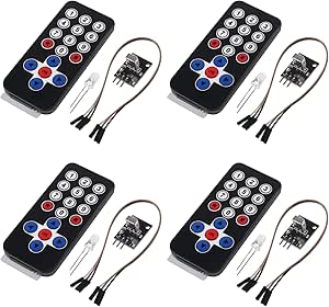 Amazon.co.jp: ACEIRMC 赤外線赤外線リモートコントロールセンサーモジュールキット Arduinoリモコン+レシーバーボード ...