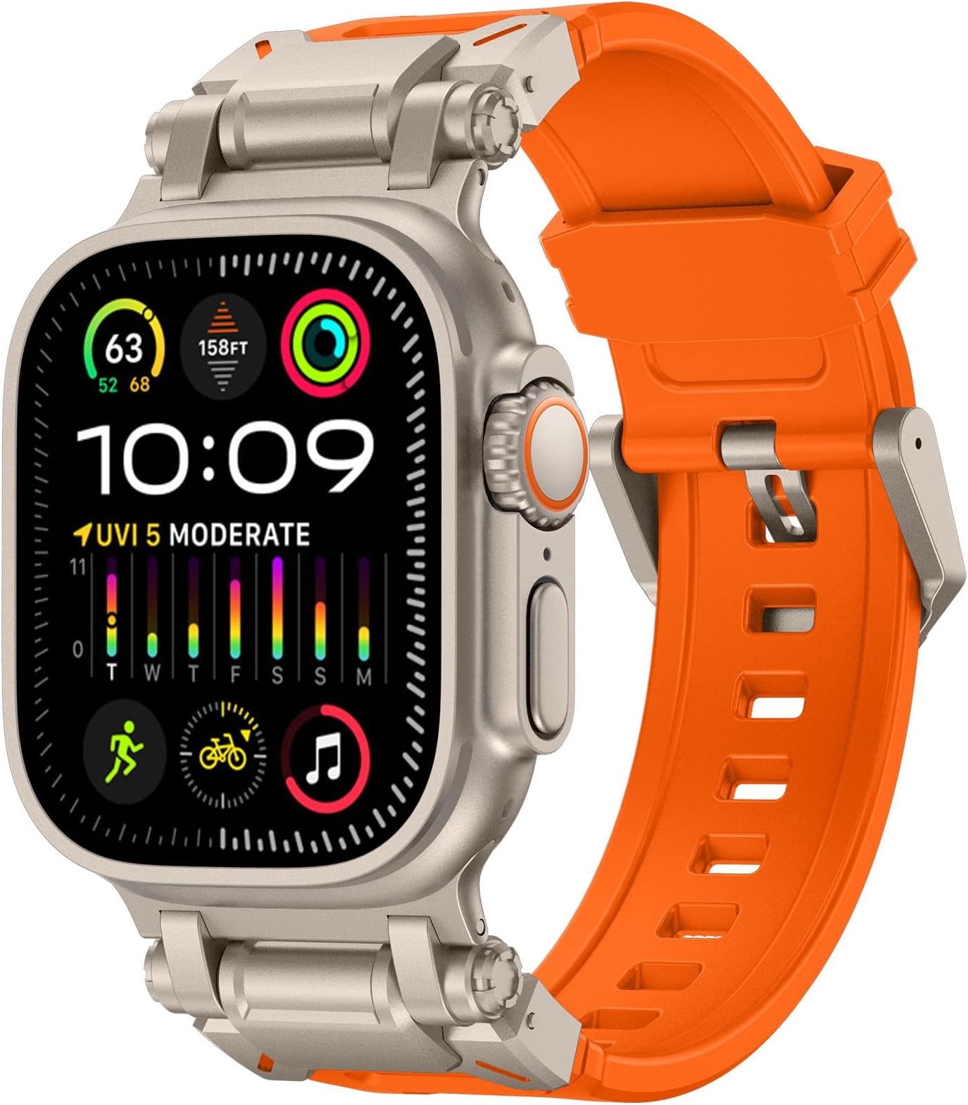 Amazon.com: FULLIFE for Apple Watch Band for Apple Watch Ultra Band ...