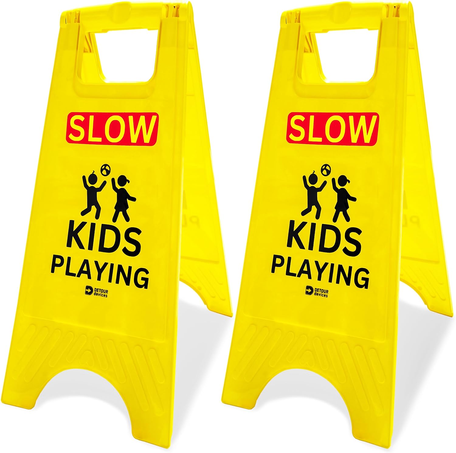 Amazon.com: (DETOUR Devices) SLOW Kids Playing Sign for Street - High ...