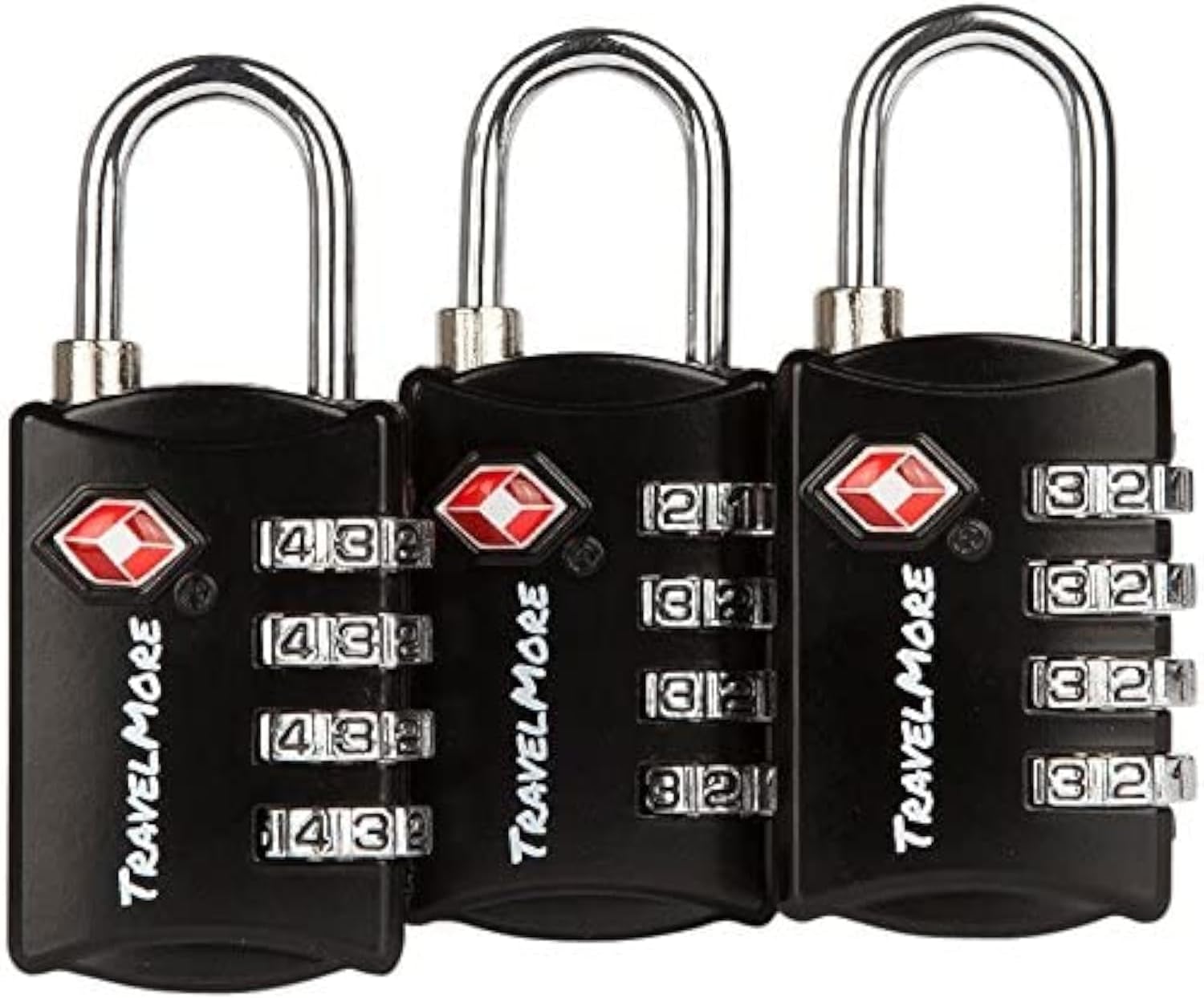Amazon.com: 3 Pack TSA Luggage Locks with 4 Digit Combination – Heavy ...