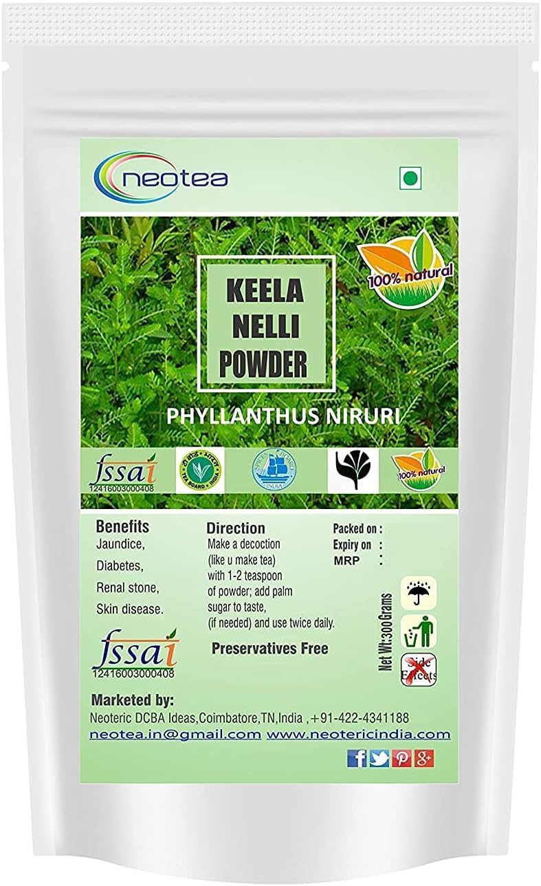 Amazon.com: ZARU Keelanelli/Bhumyamalaki/Phyllanthus Niruri Powder, 300 ...