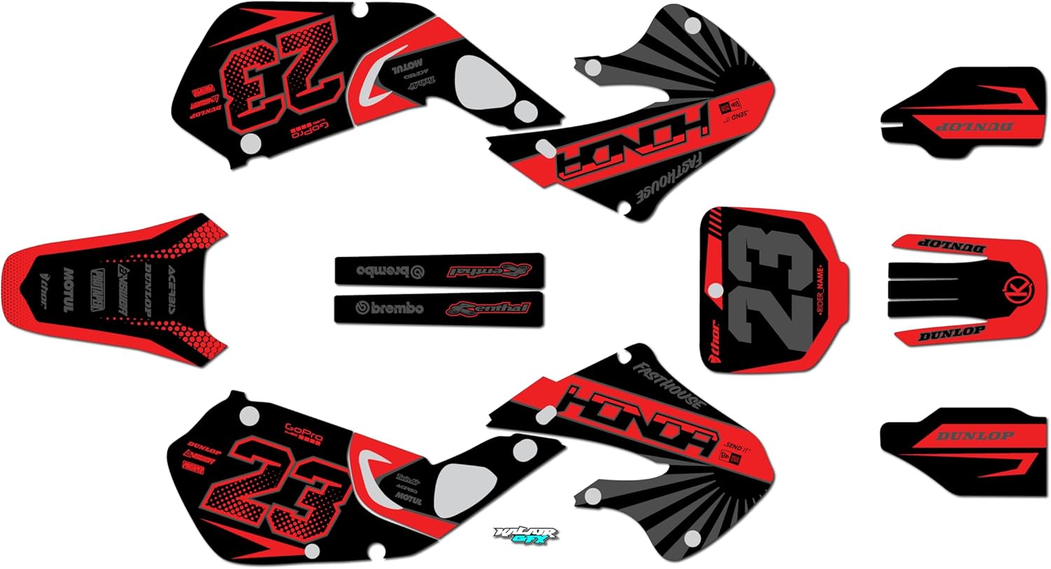 Amazon.com: Kalair GFX Graphics Kit for Honda CR125 (1998-1999) FH ...
