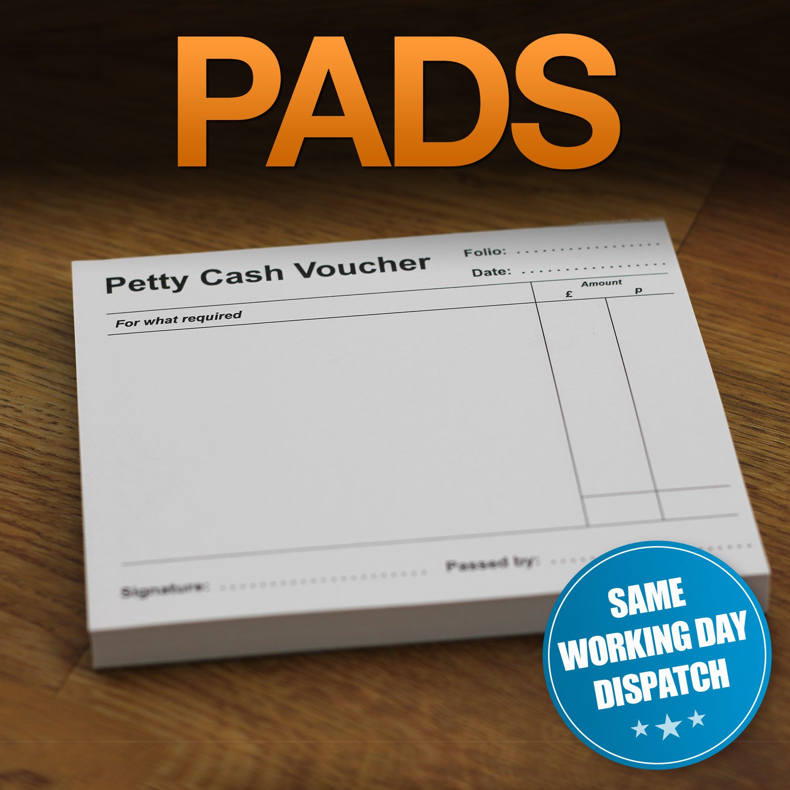 Buy Petty Cash Voucher Book Pad Pre Printed Petty Cash 100 Sheets Petty ...