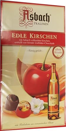 Asbach Cherry Liqueur Chocolates (Without a Sugar Crust) 100g : Amazon ...